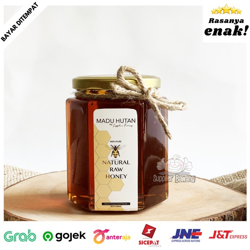 Jual MADU HUTAN ASLI ALAMI MURNI / RAW HONEY / PURE HONEY 250ML ...