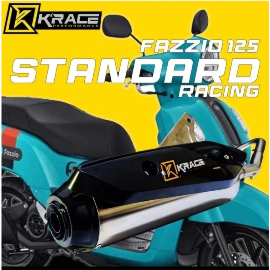 Jual KNALPOT STANDARD RACING FAZZIO 125 KRACE K-RACE K RACE COUNTERFEIT ...