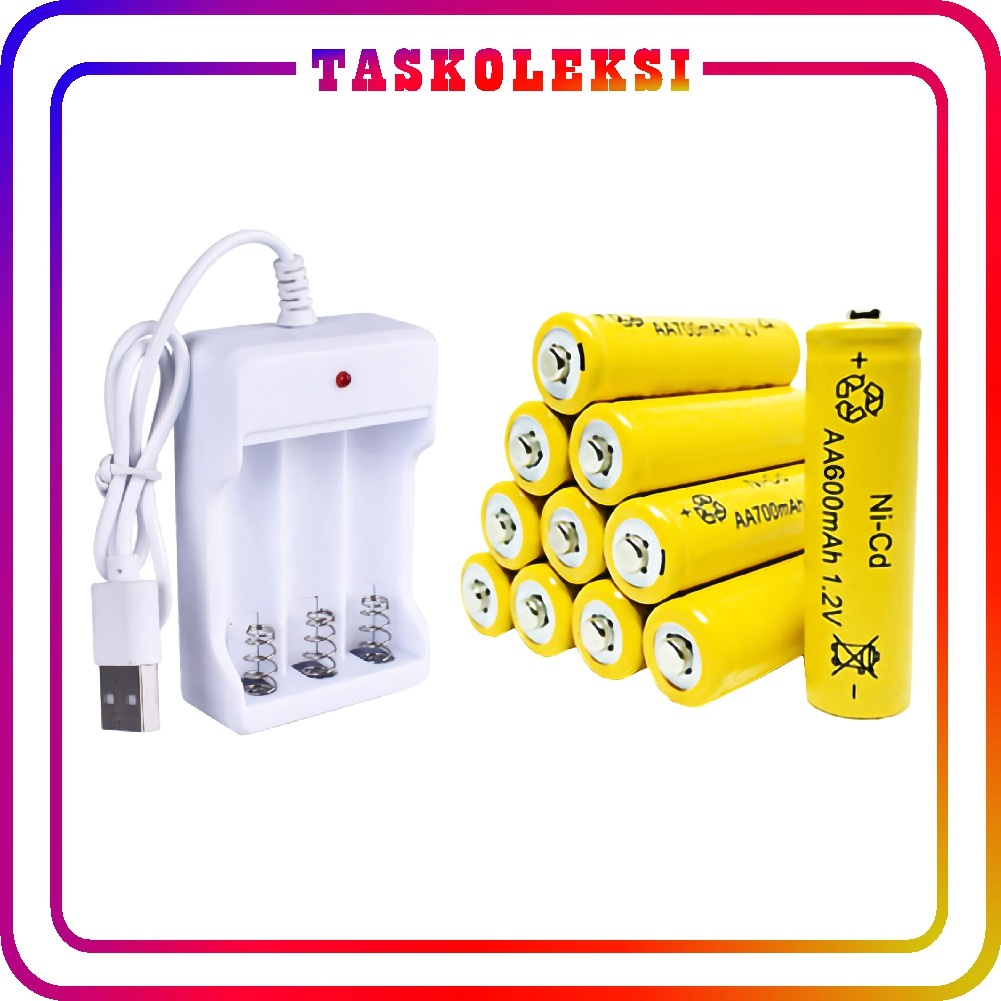 Jual ☛TK☚ R536 BATERAI CAS AA 1000mAh AA 600mAh BATTERY RECHARGEABLE ...