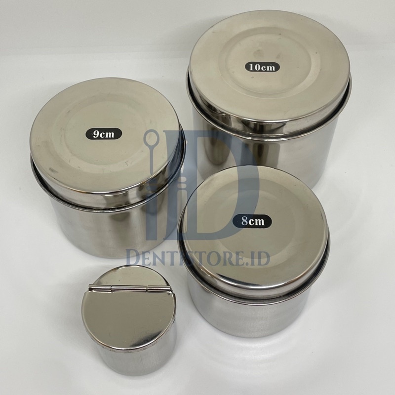 Jual Tempat Cotton Roll Pellet Kasa Tampon Kapas Sampah Stainless Steel ...