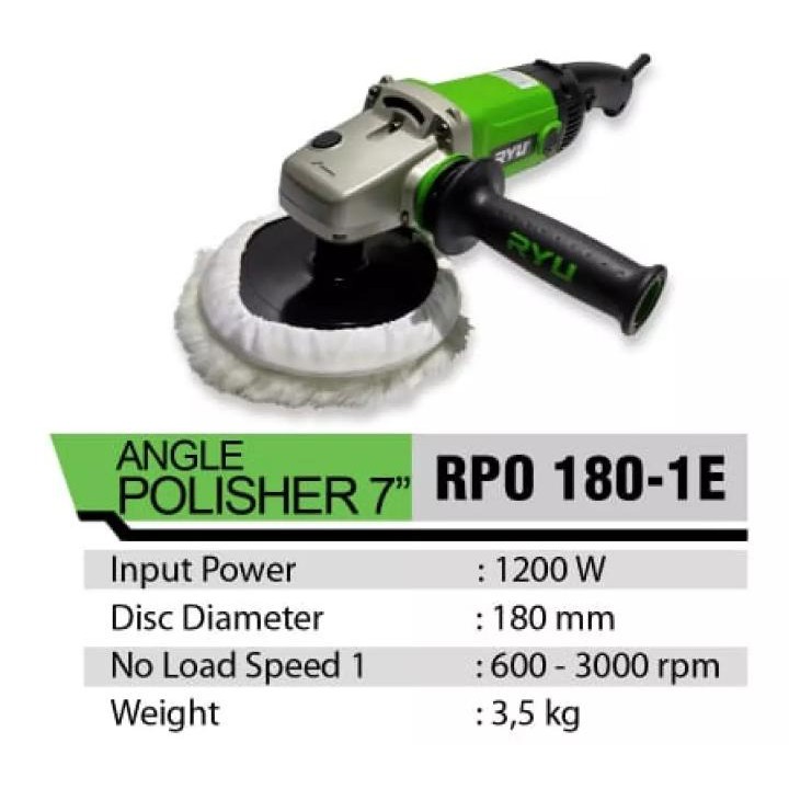 Jual Tekiro Ryu Polisher Mesin Poles Body Mobil Motor 7 Inch With Control Speed RPO 180 E ...