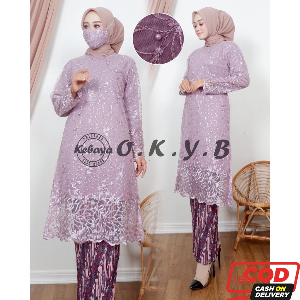 Jual Kebaya Tunik / Tunik Brokat / Kebaya Modern / Kebaya tile / Kebaya ...