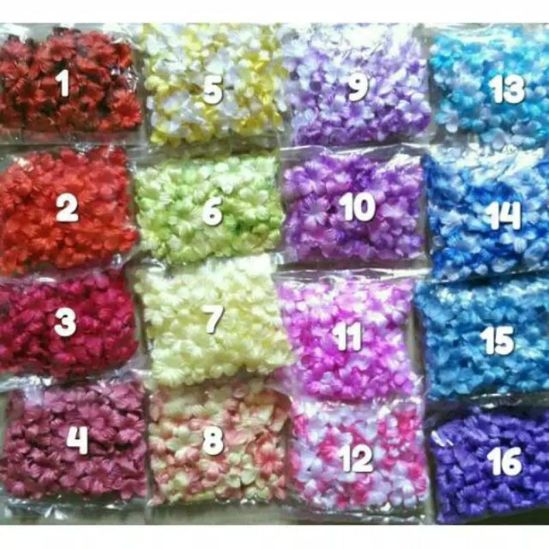 Jual Bunga hana mini per 100 biji / bunga cherry / bunga mawar bijian ...