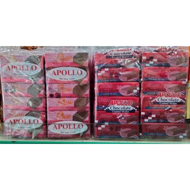 Jual Apollo Milk Wafer Cream / Wafer Salut dengan Krim Susu / Wafer ...