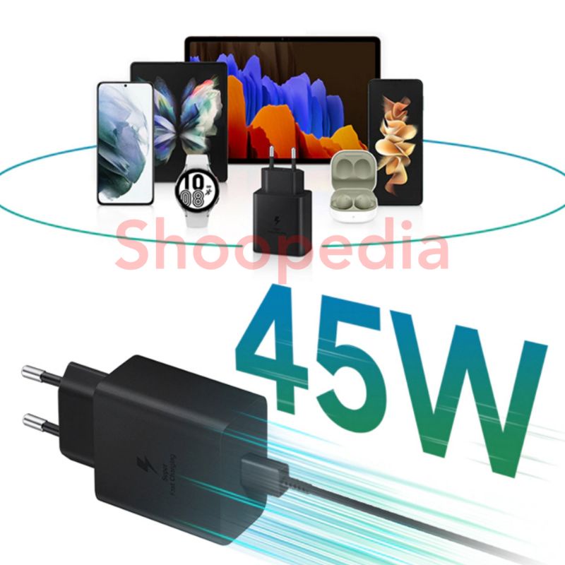 Jual Samsung Original 45W S21 S22 Note 20 Ultra Charger Super Fast ...