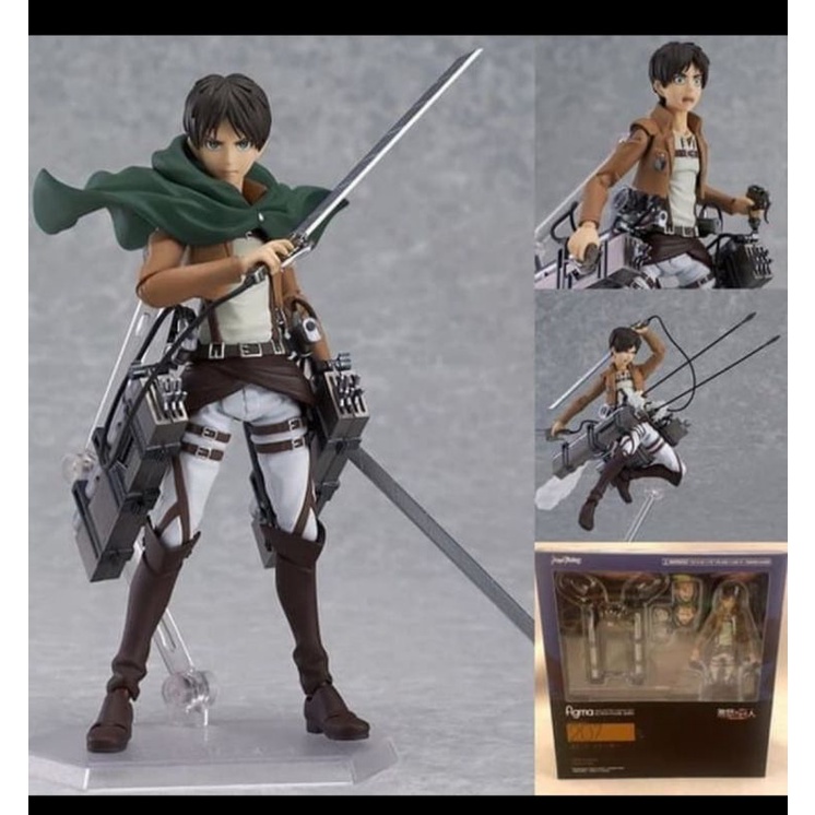 Jual figma attack on titan figure attack on titan eren yeager mikasha ...