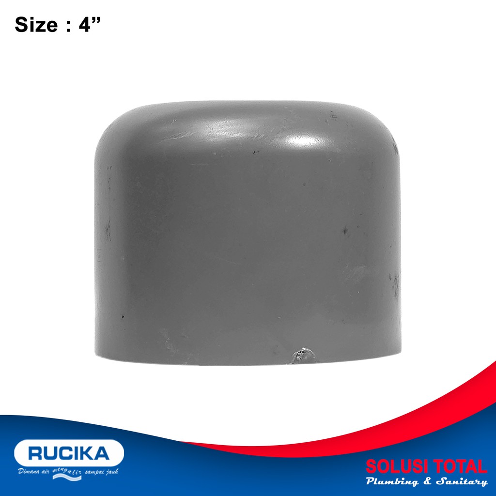 Jual Cap PVC D 4 Inch Dop PVC D 4" Rucika | Shopee Indonesia