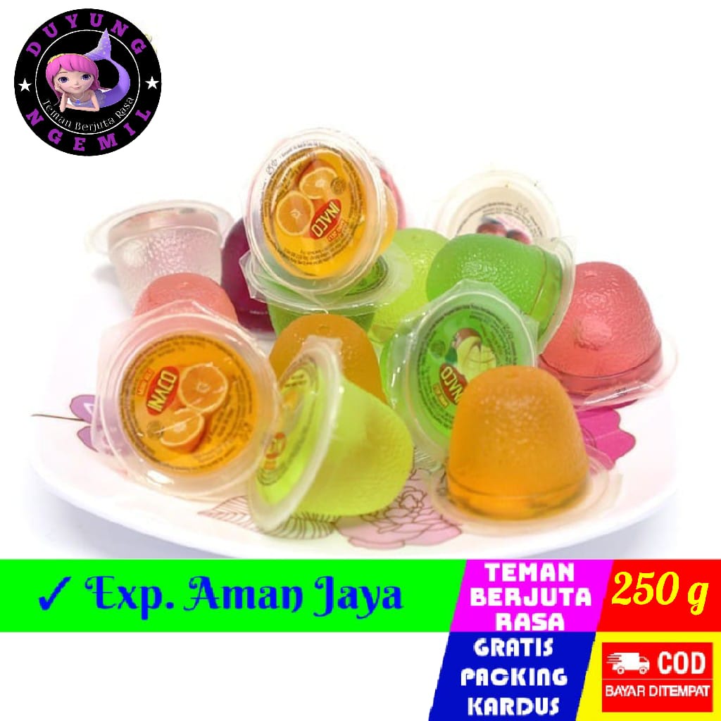 Jual [250g] Inaco Jelly Mini Rasa Buah-Buahan Segar / Ager Mini Inaco ...