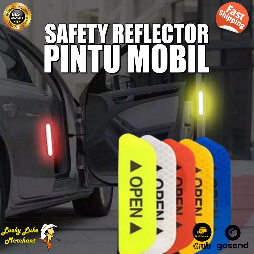 Jual Pengaman Pintu Mobil Sticker Reflector Glow in the Dark Car Door ...