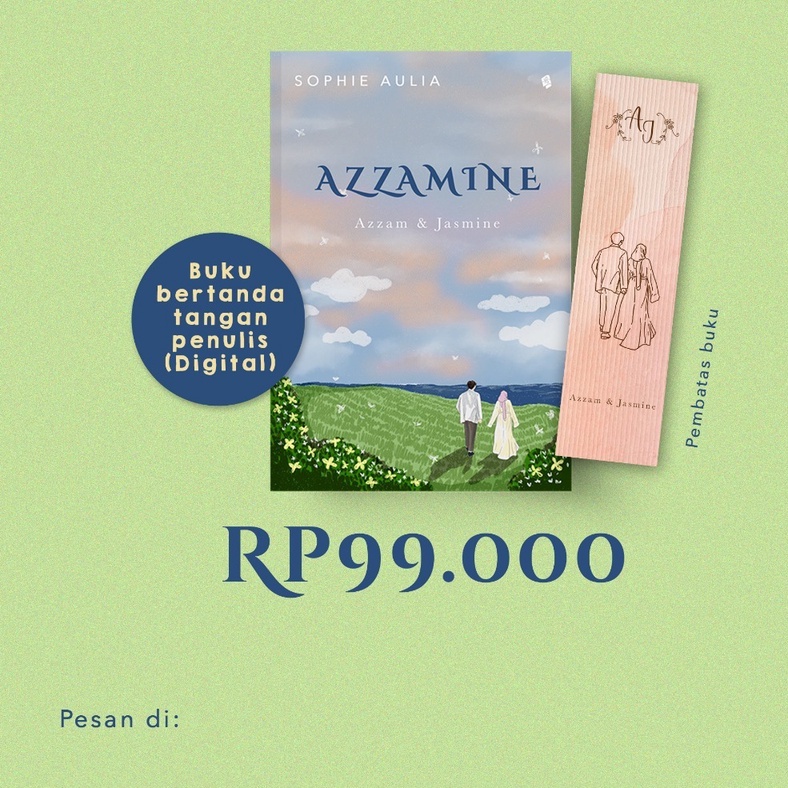 Jual BONUS POSTER AZZAMINE / Novel AU Azzamine Soft Cover Karya Sophia ...