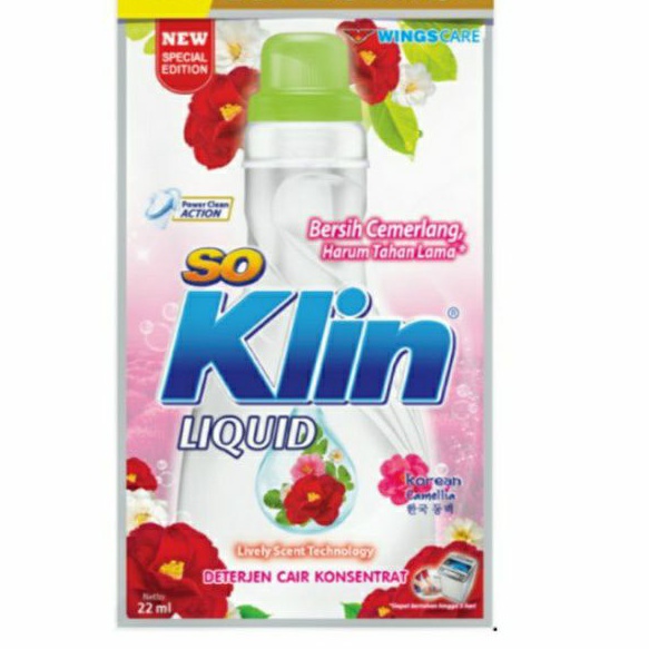 Jual Soklin Liquid Detergent Korean Camelia Sachet 1 Renceng Isi 12 ...