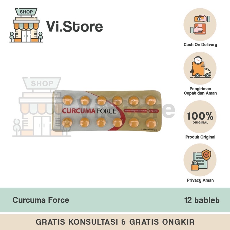Jual Curcuma Force 1 strip isi 12 tablet | Shopee Indonesia