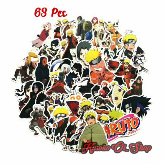 Jual Stiker Anime Naruto Isi 63 Pcs | Shopee Indonesia