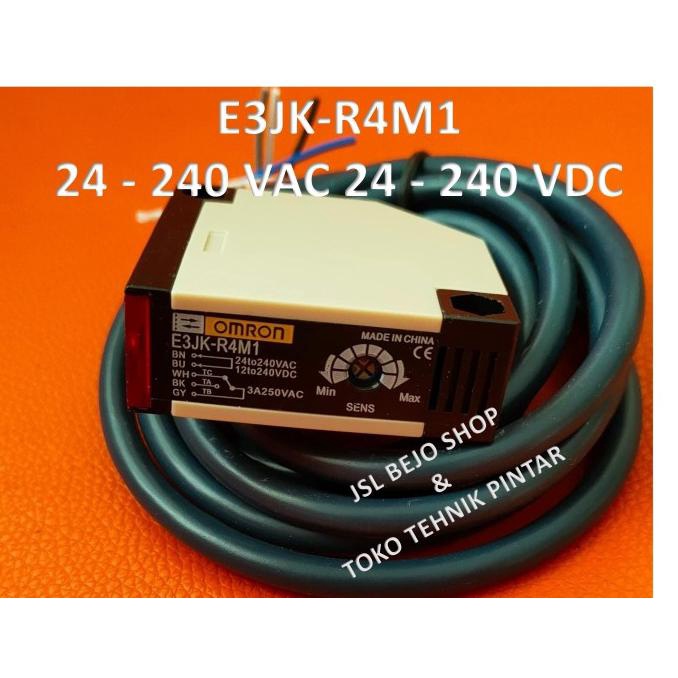 Jual Sensor Infra Red Photoelectric Switch E3Jk-R4M1 Ip65 90-250Vac ...