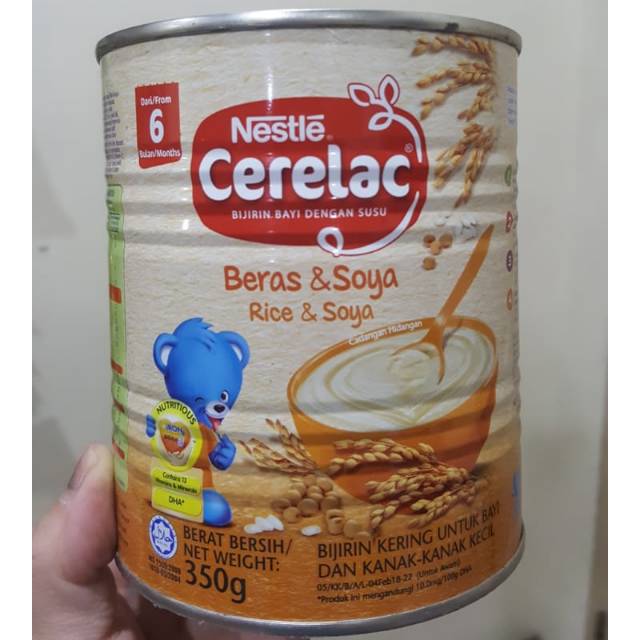 Jual NESTLE CERELAC SOYA 350 GR ORI MALAYSIA | Shopee Indonesia