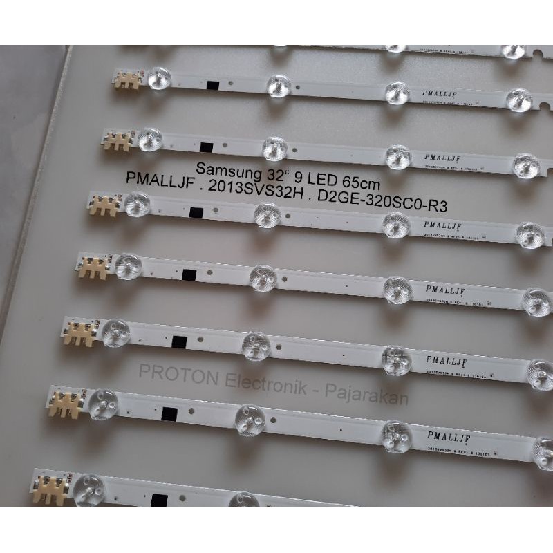 Jual Lampu Backlight LED TV Samsung 32 inch 9 kancing 3V 65cm Aluminium ...