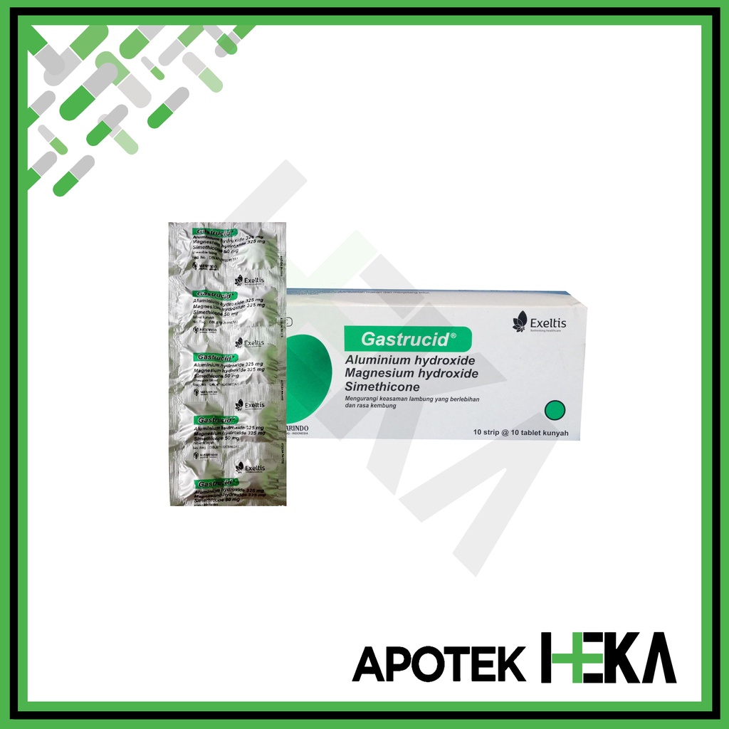 Jual Gastrucid Tablet Box isi 10x10 - Obat Maag Lambung | Shopee Indonesia