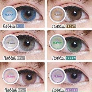 Jual ORIGINAL Softlens Nobluk / Mini Nobluk by EOS Grey Brown Blue Pink ...