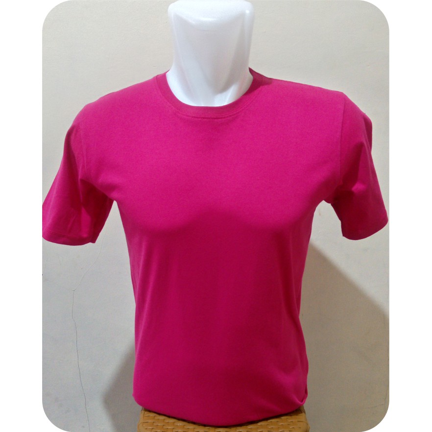 Jual Kaos Polos Pink Fanta Solid | Shopee Indonesia