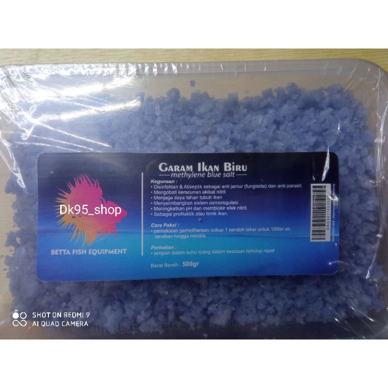 Jual Garam Ikan Biru / Methylene Blue Salt kemasan 500gr Untuk ikan ...