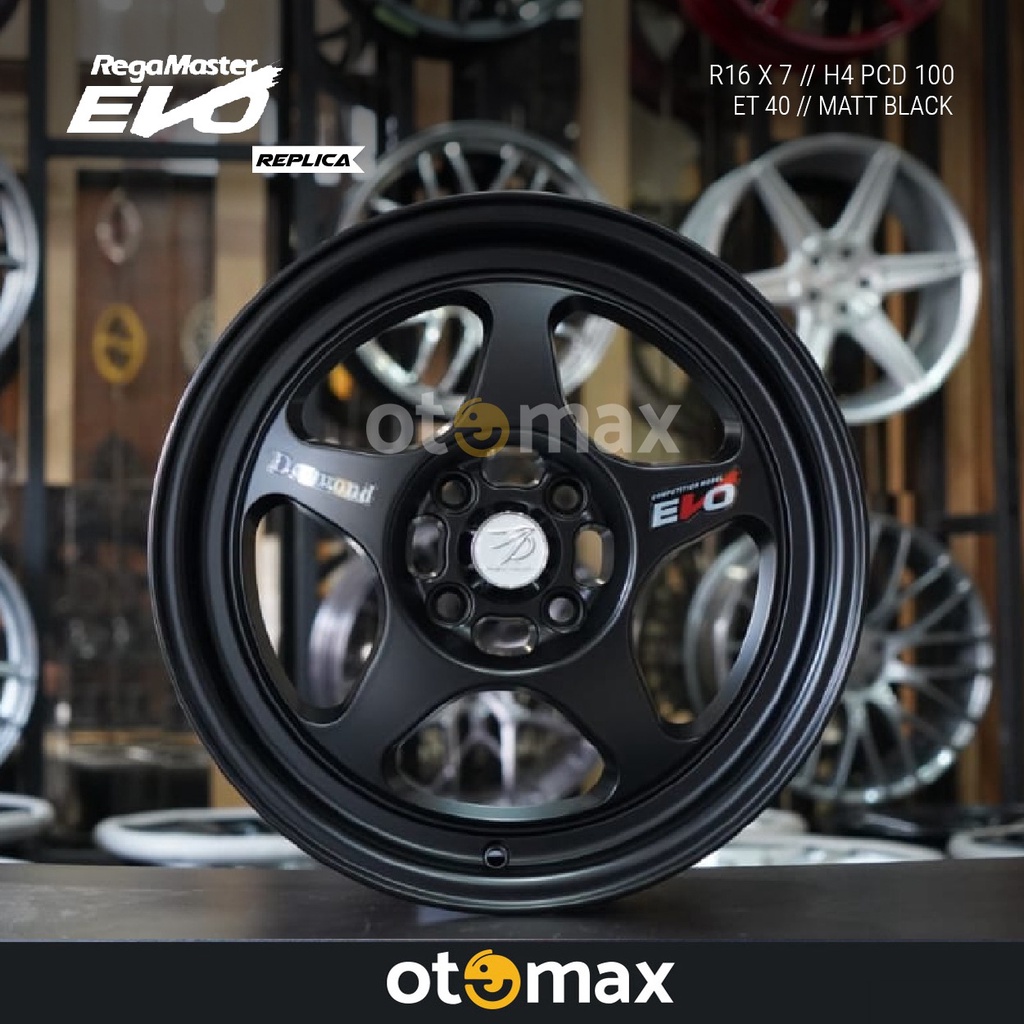 Jual Velg Mobil Regamaster Evo Ring 16 Matt Black | Shopee Indonesia
