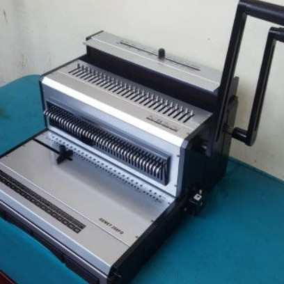 Jual Mesin Jilid Ring Kawat Spiral 2:1 3:1 GEMET 200FO 2in1 Double Wire ...