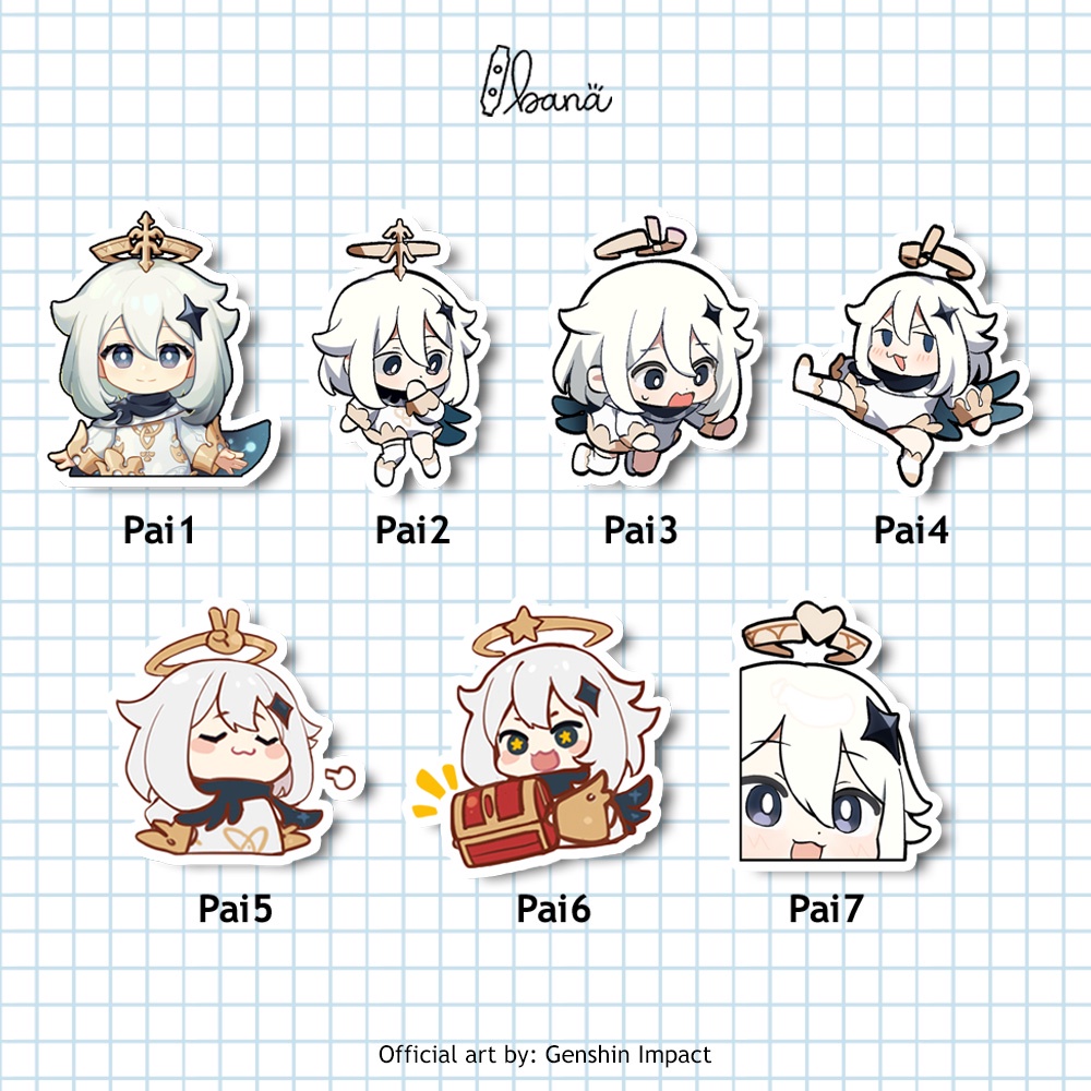Jual Stiker Genshin Impact PAIMON Sticker Vinyl Waterproof Bijian ...