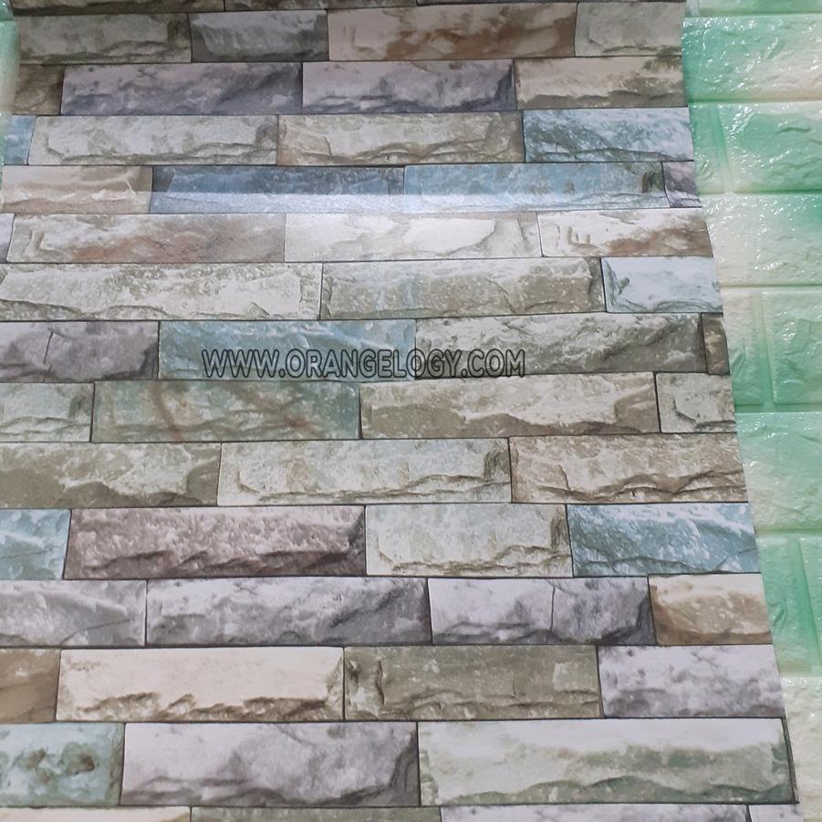 Jual Terjangkau - Wallpaper Sticker Wallpaper 3D Dinding Batu Alam ...