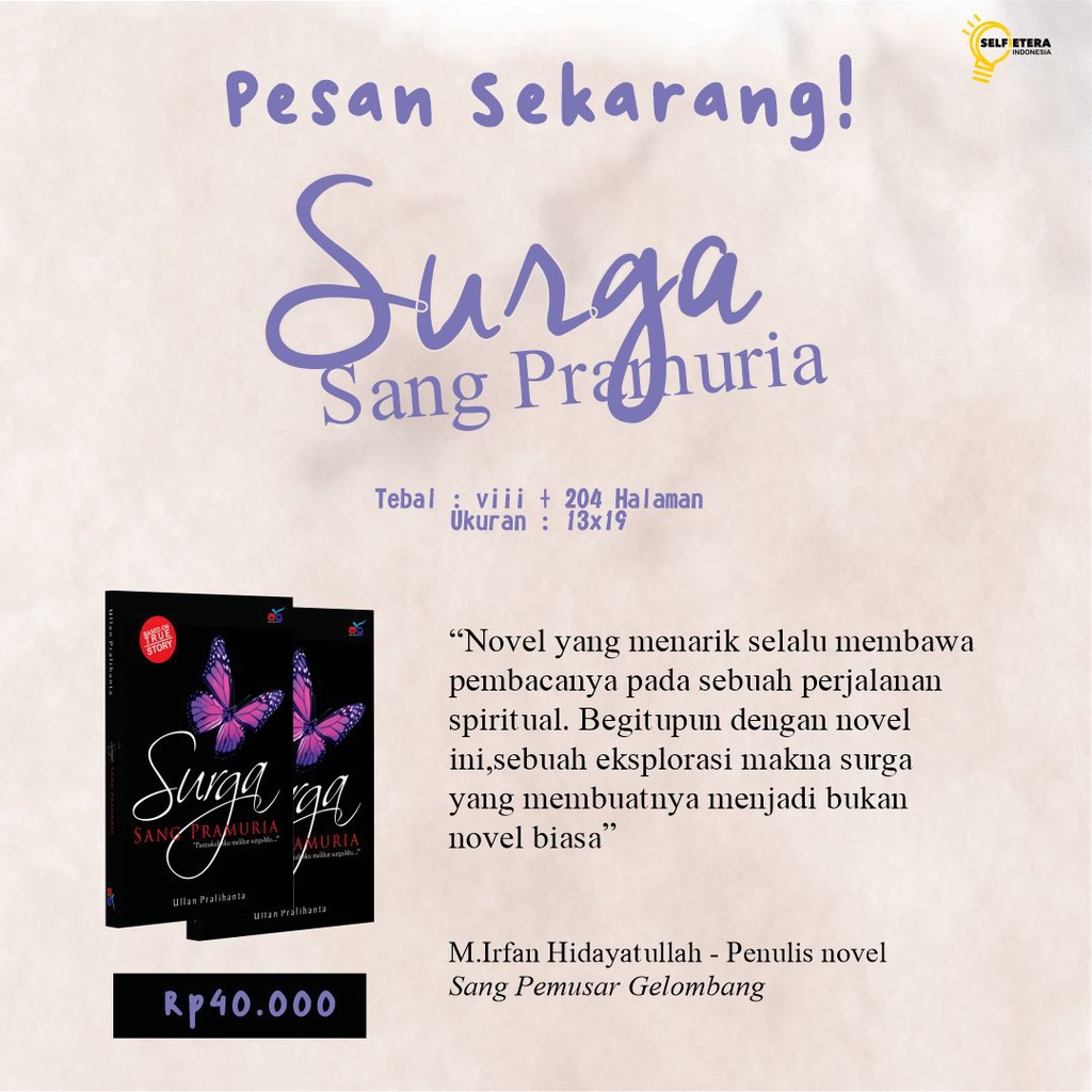 Jual Buku Surga Sang Pramuria - karya Ullan Pralihanta Original | Shopee Indonesia