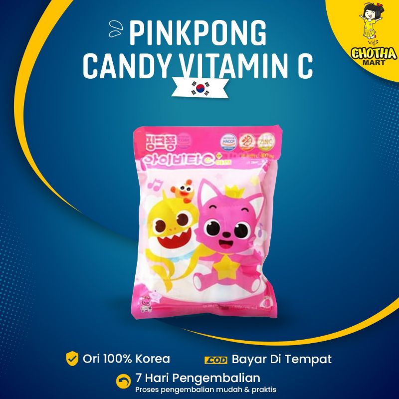 Jual Pinkfong Vitamin C Multivitamin Candy Permen Made in korea Baby ...