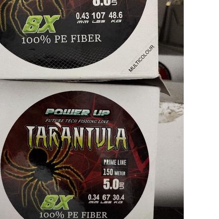Jual pe power up tarantula 150 meter pe fiber 100 persen | Shopee Indonesia