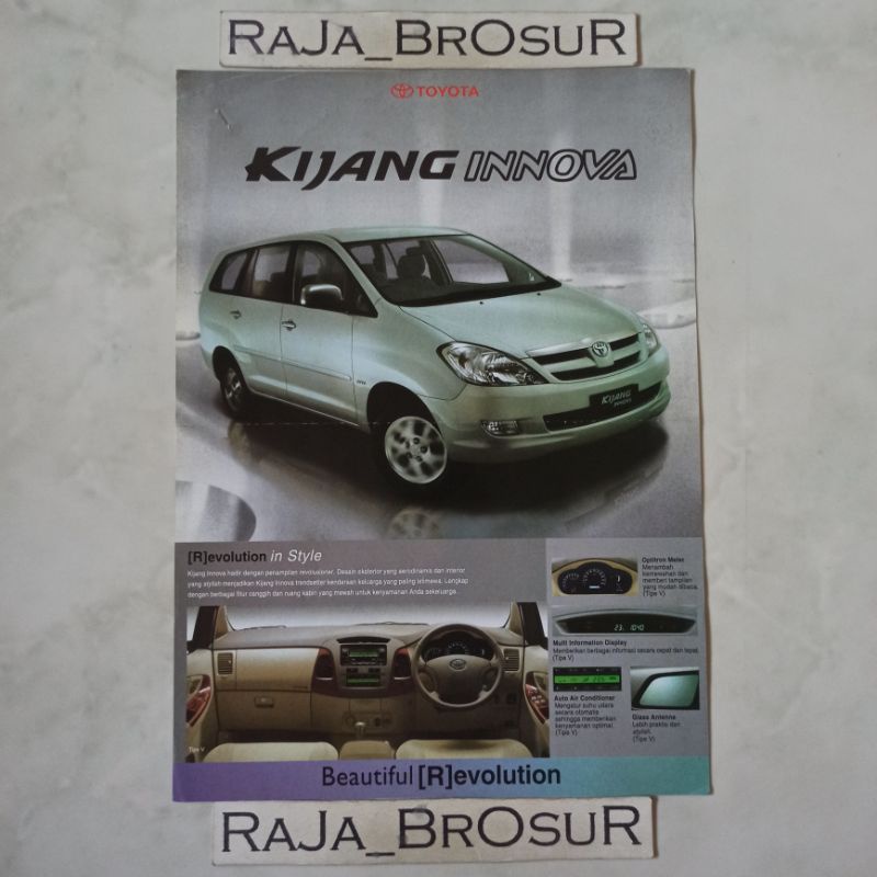 Jual Poster brosur katalog flyer Toyota Kijang Innova 2004 | Shopee ...