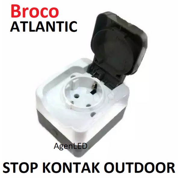 Jual BROCO ATLANTIC STOP KONTAK OUTDOOR stopkontak outbow IP44 OB type ...