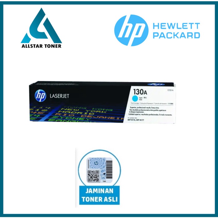 Jual HP 130A ( CF351A ) Cyan Original LaserJet Toner Cartridge | Shopee ...