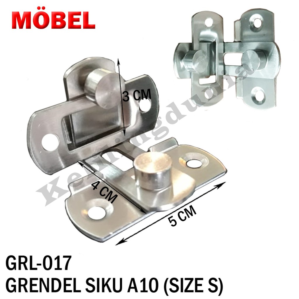 Jual Grendel Slot SMALL Kait / Cantol Sudut Siku Pintu Geser Sliding ...