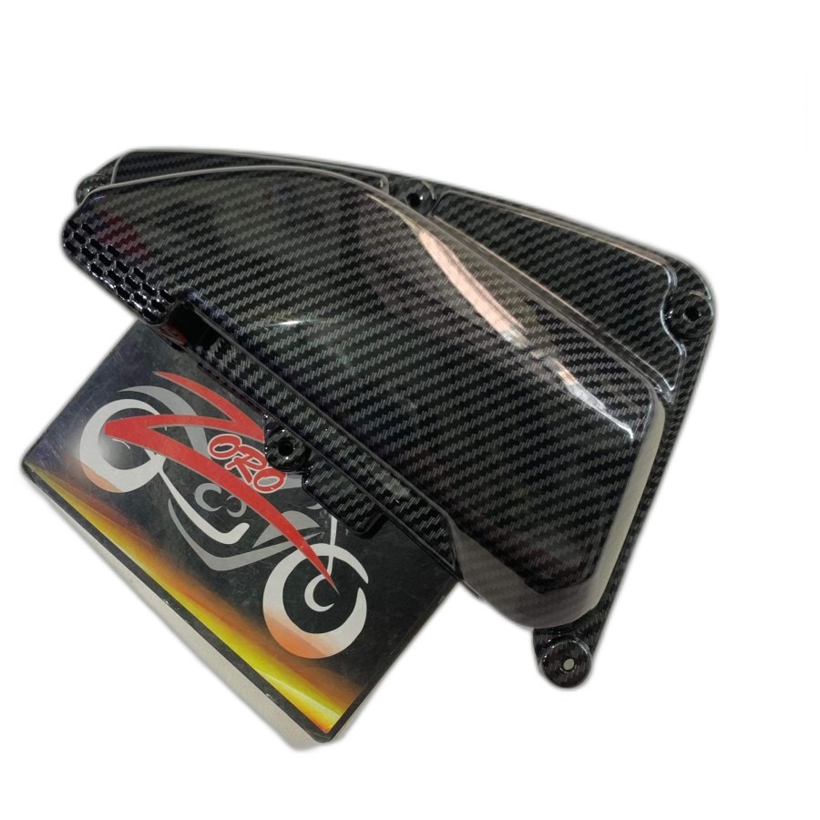 Jual Cover Tutup Fikter Beat Deluxe / HONDA Genio New 2020-2022 Karbon ...