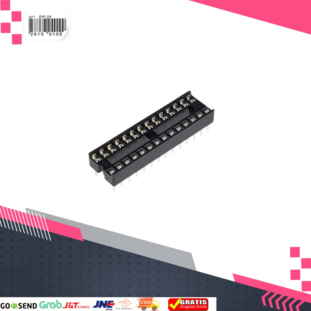 Jual SOKET 28 PIN / DIP 28 / ATMEGA SOCKET / SOKET | Shopee Indonesia