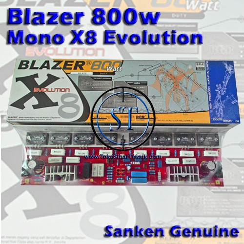 Jual Kit PA. Blazer X8 Bell High Power Amplifier 800w Mono X8 Evolution ...