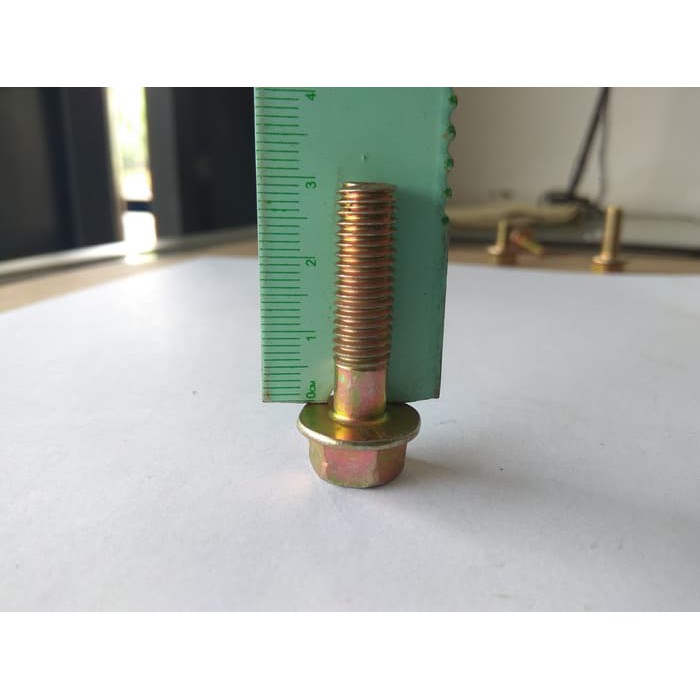 Jual Flange Bolt M8x30 Kuning (Baut Topi) | Shopee Indonesia