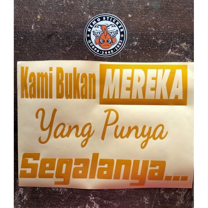Jual stiker cutting tulisan custom kaca mobil truck, pick up, dan ...