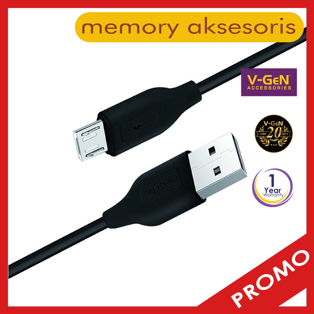 Jual Kabel data MIcro USB V-GeN VG-M1 Fast Charging 1Meter | Shopee Indonesia