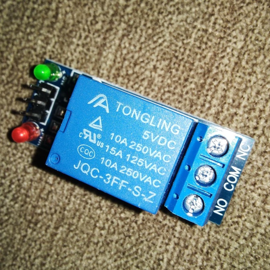 Jual Relay 1 Channel 5V Volt DC SPDT 250VAC / 30VDC 10A Arduino modul ...