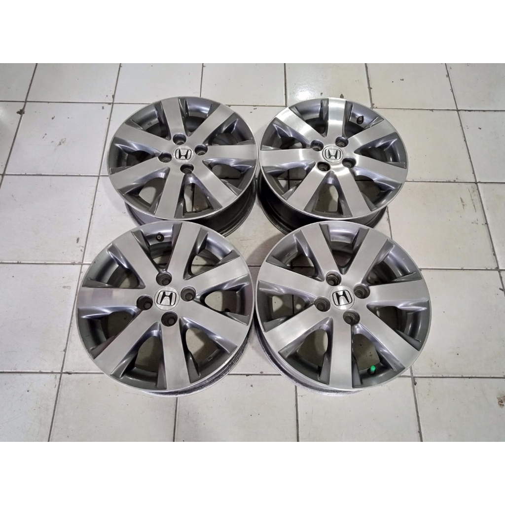 Jual velg mobil bekas mobil freed murah ring 15 pcd 4x100 warna grey ...