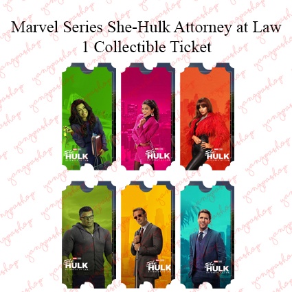 Jual MARVEL SERIES SHE HULK SHE-HULK COLLECTIBLE TICKET FANMADE ...