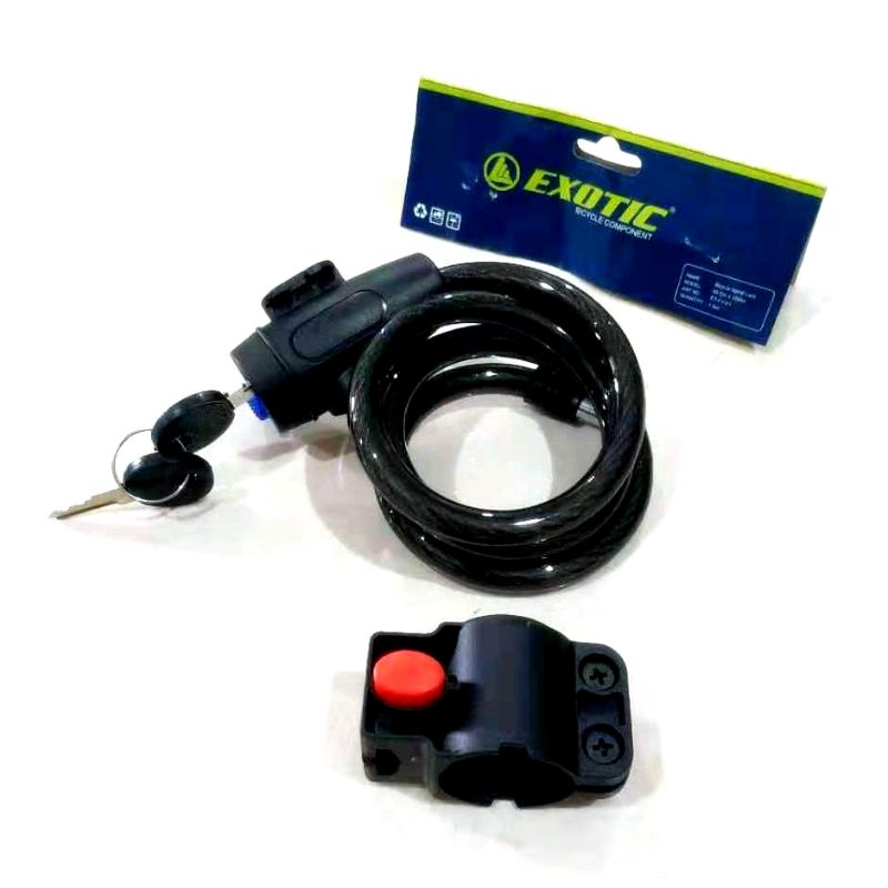 Jual Gembok Sepeda Spiral | Shopee Indonesia