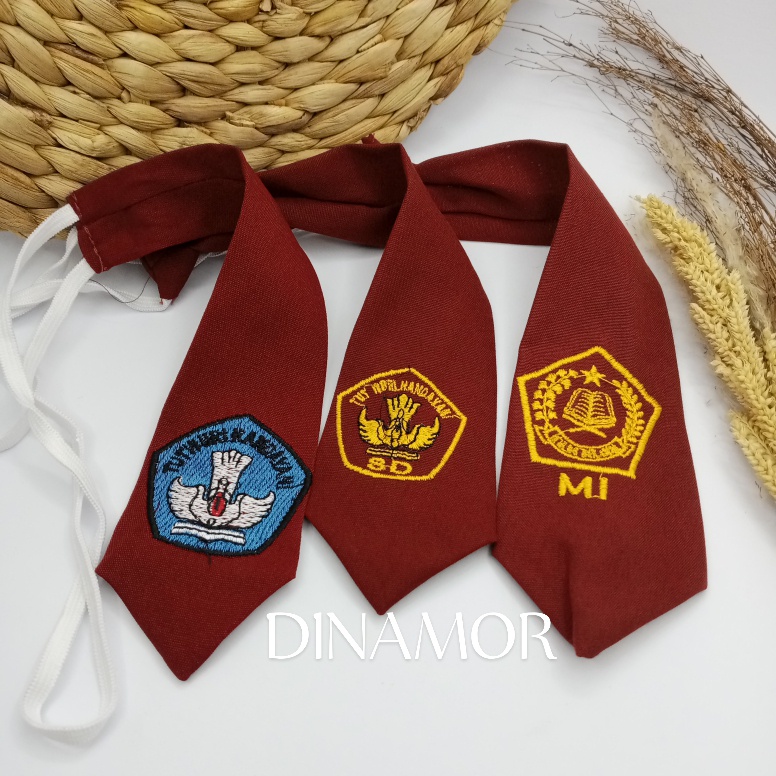 Jual Dasi SD dan MI PUTRA Tali Karet Logo Bordir | Shopee Indonesia
