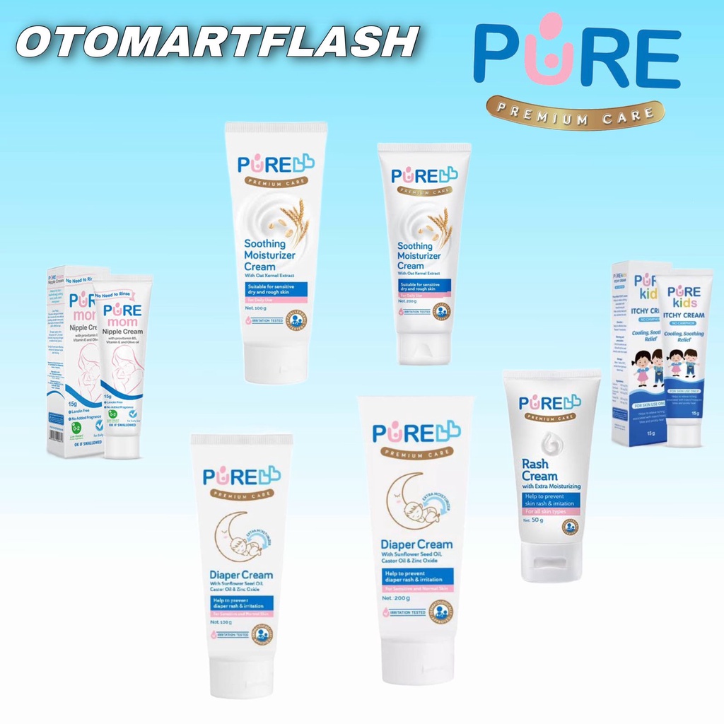 Jual PURE BB CREAM PREMIUM CARE Soothing Cream - Diaper Cream - Nipple ...