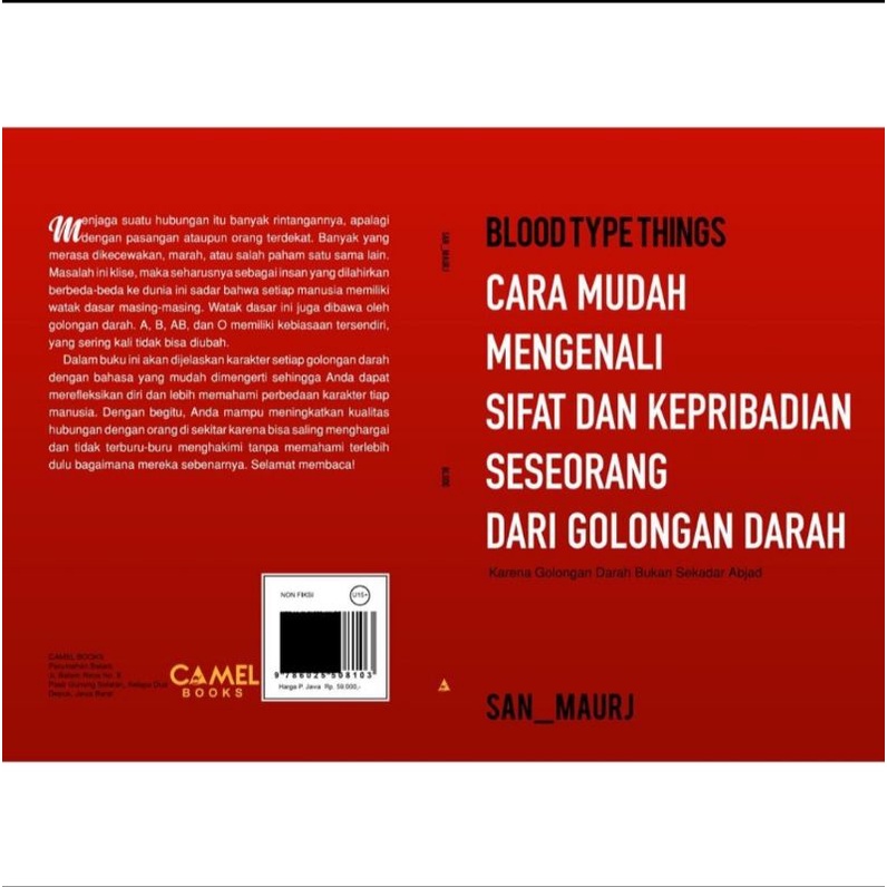 Jual BLOOD TYPE THINGS - CARA MUDAH MENGENALI SIFAT DAN KEPRIBADIAN ...