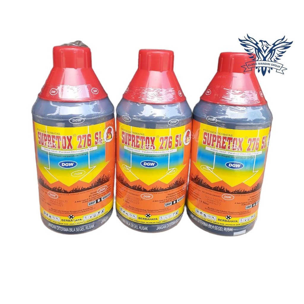 Jual Supretox 276 SL 1 Liter Herbisida Parakuat Diklorida 276 g/l ...