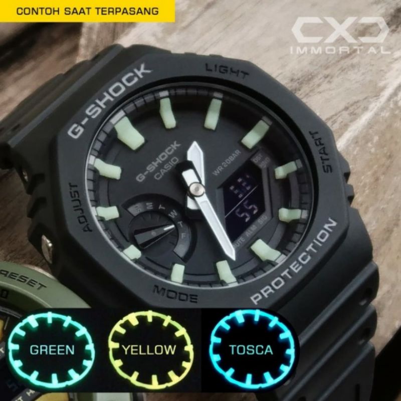 Jual custom MOD casio G-SHOCK GA-2100 3D lume index diver by CXD ...